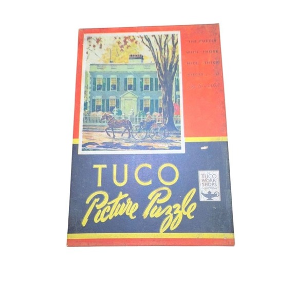 Games | Vintage Tuco Picture Puzzle Down The Village Street 194s Jigsaw ...